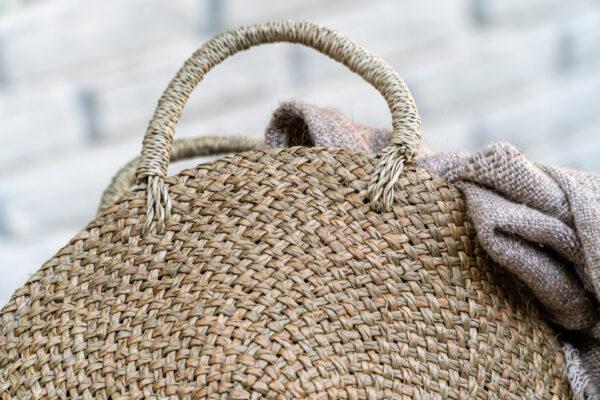 CARTERA REDONDA DE FIBRA NATURAL | IM DISENO